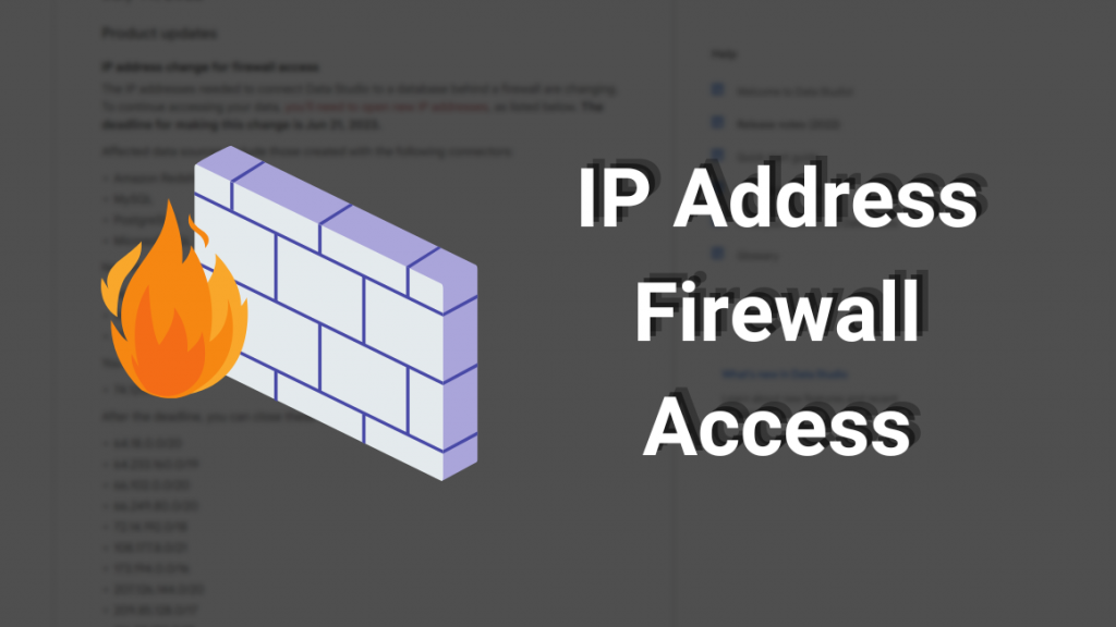 How to Setup Google Data Studio's New IP Address Configuration?
